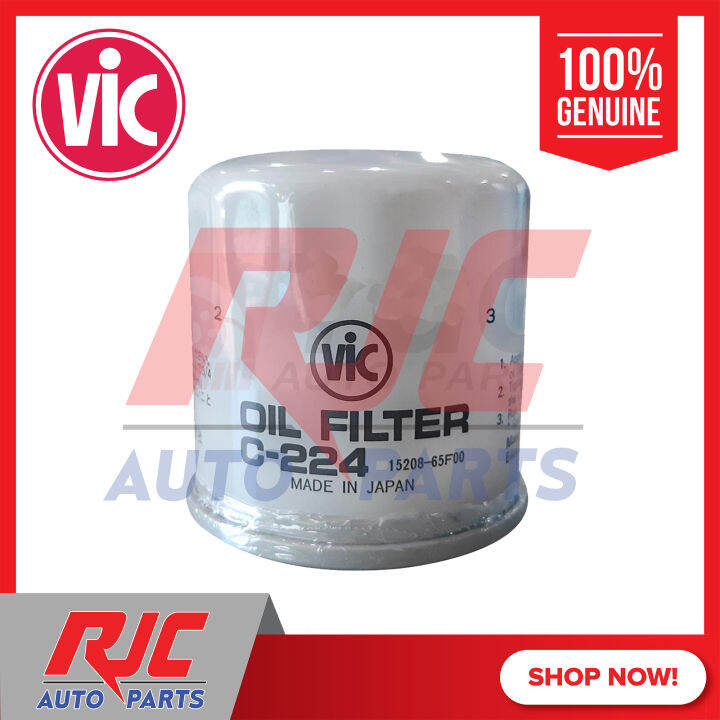 Vic Oil Filter C-224 For Nissan Sentra Exalta (QG13DE), Serena (SR20DE), Murano (V0350E). X ...