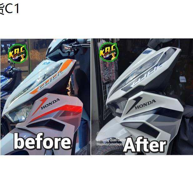 Honda Click v3 Decals sticker Cover Up☟ | Lazada PH