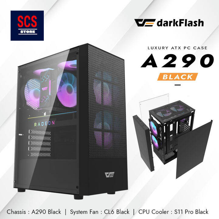 AIGO DARKFLASH A290 / DK300 M-ATX CHASSIS TEMPERED GLASS CASE | Lazada