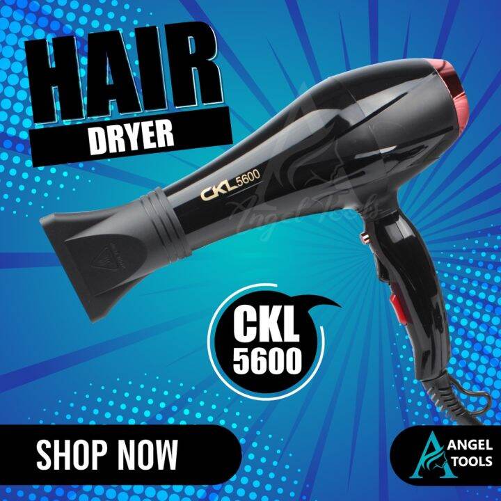 โปรโมชั่น+++++ รุ่นพิเศษ มีปุ่มหยุดลมร้อน CKL 5600 HAIR DRYER ไดร์เป่าผม พลัง 2200 วัตต์ (ปรับ ...