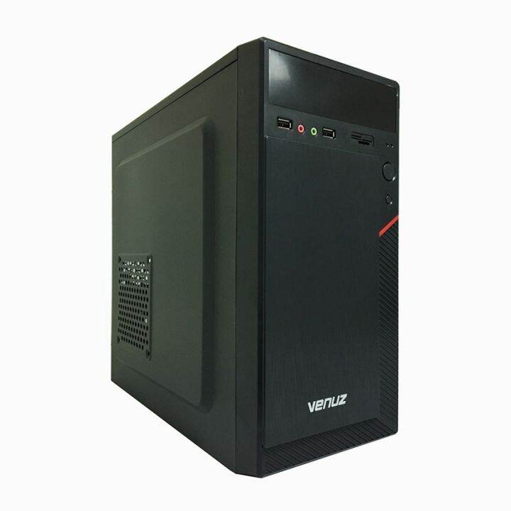 VENUZ micro ATX Computer Case VC3311 – Black/Red | Lazada.co.th
