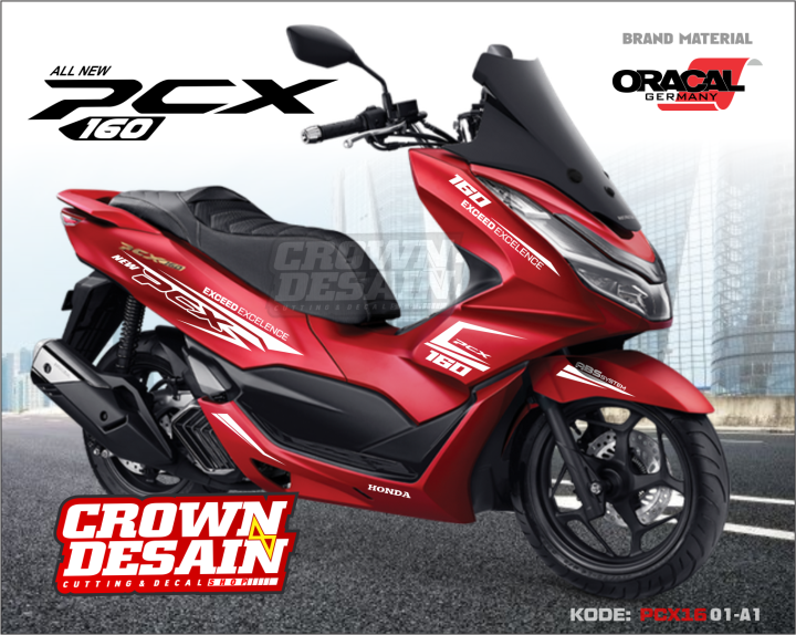 STIKER CUTTING PCX160 - STICKER CUTTING MOTOR PCX160 - PUTIH | Lazada ...