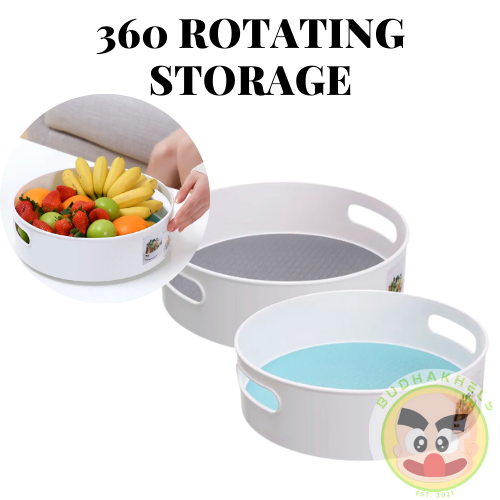 BUDHAKELS Organize with Ease: The Innovative 360 Rotating Storage ...