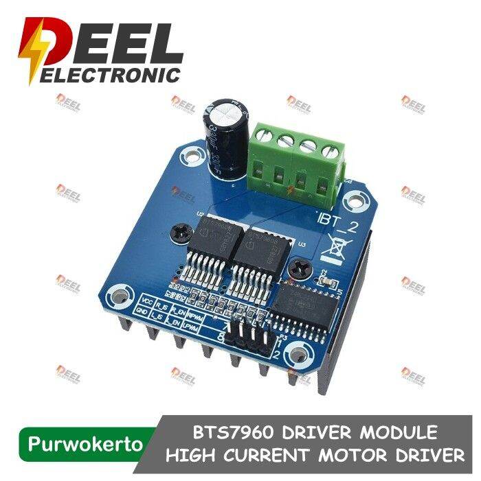 MOTOR DRIVER BTS7960 43A H-BRIDGE HIGH CURRENT MOTOR DRIVER SMART CAR ...