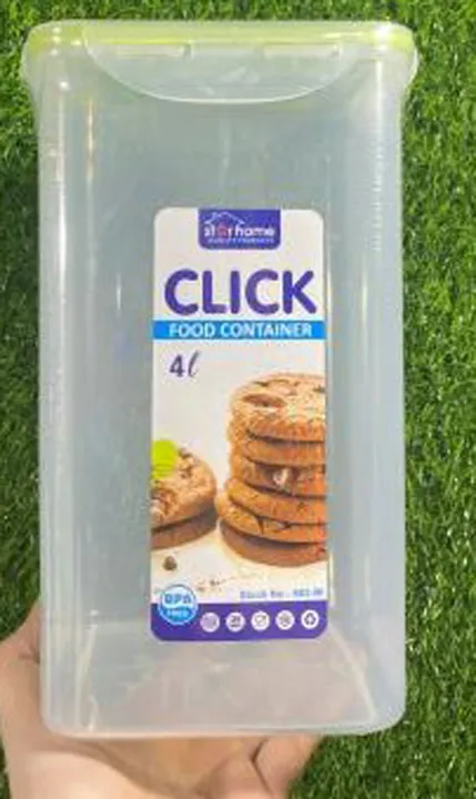 Starhome 4-Liter High-Quality Durable Plastic Stackable CLICK Food ...