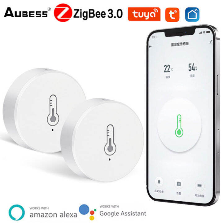 Aubess Tuya ZigBee Smart เซ็นเซอร์วัดอุณหภูมิและความชื้นพลังงาน ... Aubess Tuya ZigBee Smart เซ็นเซอร์วัดอุณหภูมิและความชื้นพลังงาน ...