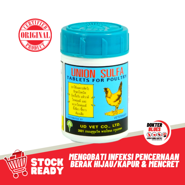 Union Sulfa Obat Ayam Kotoran Kapur Hijau Mencret | Lazada Indonesia