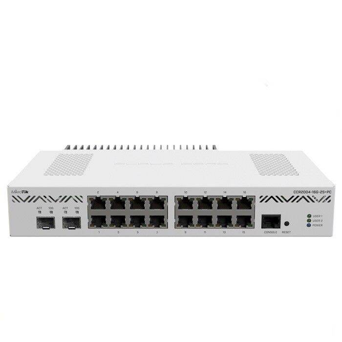 MikroTik CCR2004-16G-2S+PC Cloud Core Router CCR 2004 16G 2S+PC ...