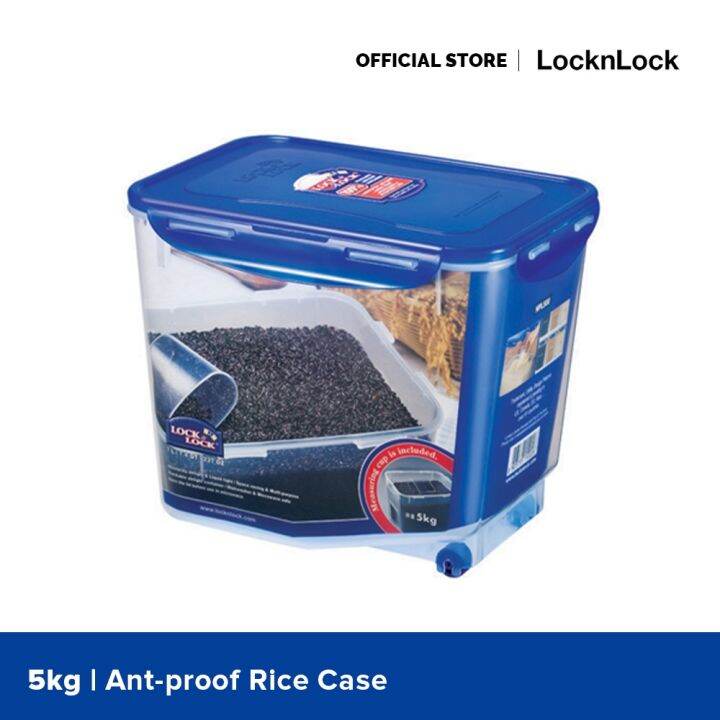 【READY STOCK】 LocknLock Airtight Rice Case Ant-Proof Fits 5kg of Rice ...