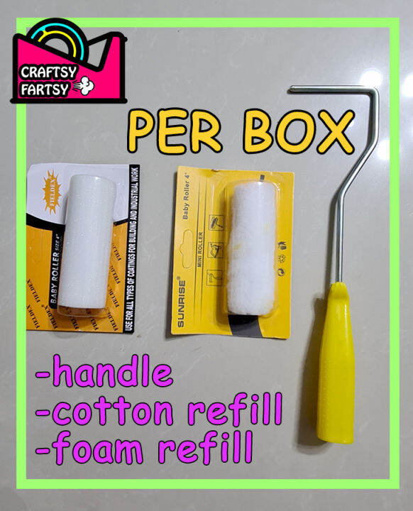 (PER BOX) Baby Roller Cotton and Foam with Handle/ Baby Roller Cotton ...