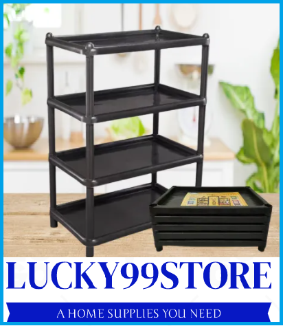 4 Layer Thick Plastic Multipurpose Utility Rack Rectangular Shape ...