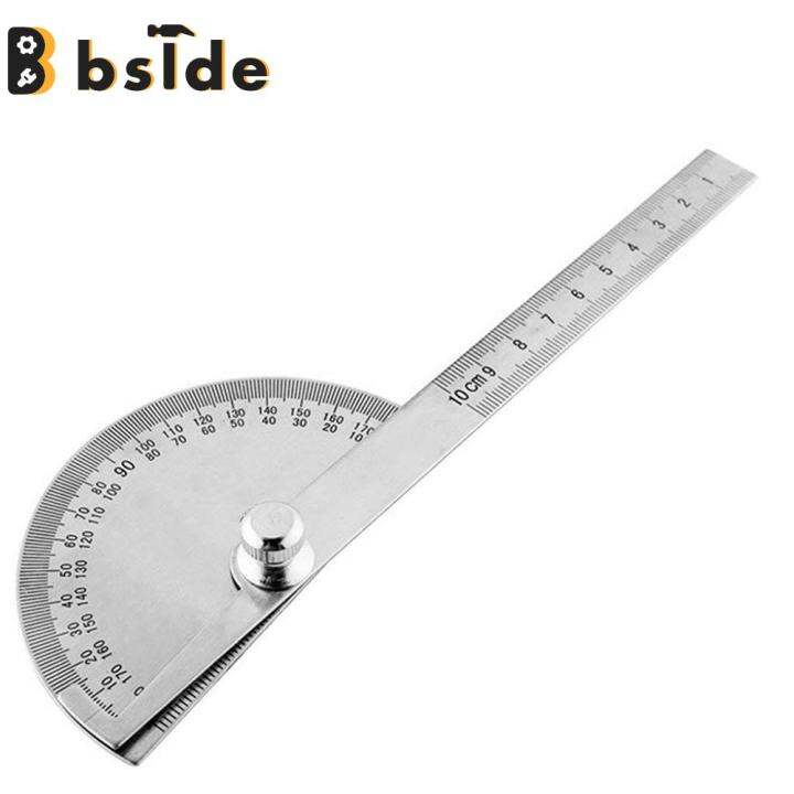 [Bside Tool Store] 180 Degree Stainless Steel Protractor Angle Finder ...