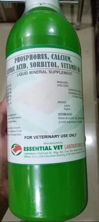 Phosphorus, Calcium, Citric Acid, Sorbitol, Vitamin D3 (Cpd3) ESSENTIAL ...