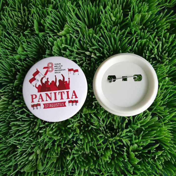 BROS/PIN PANITIA ACARA AGUSTUSAN/HUT RI UKURAN 4,4 CM DAN 5,8 CM ...