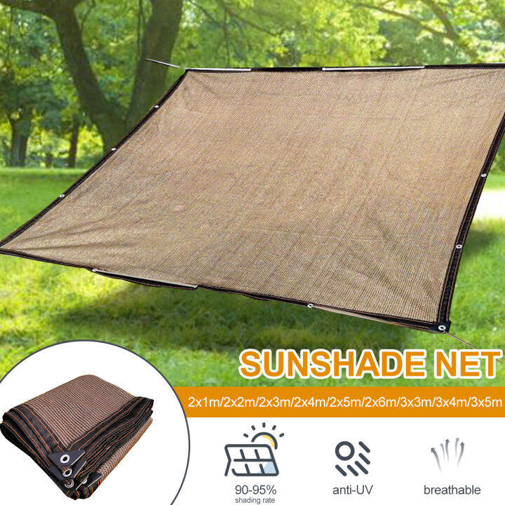 90% Anti-UV Sun Shade Net SunProof Awnings Plant Cover With Knitting ...