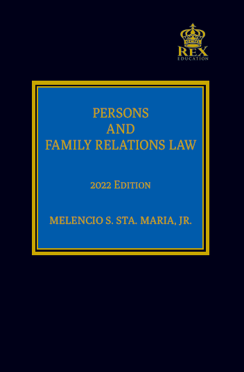 Persons and Family Relations Law (2022 Edition) by Sta. Maria (Cloth Bound) | Lazada PH