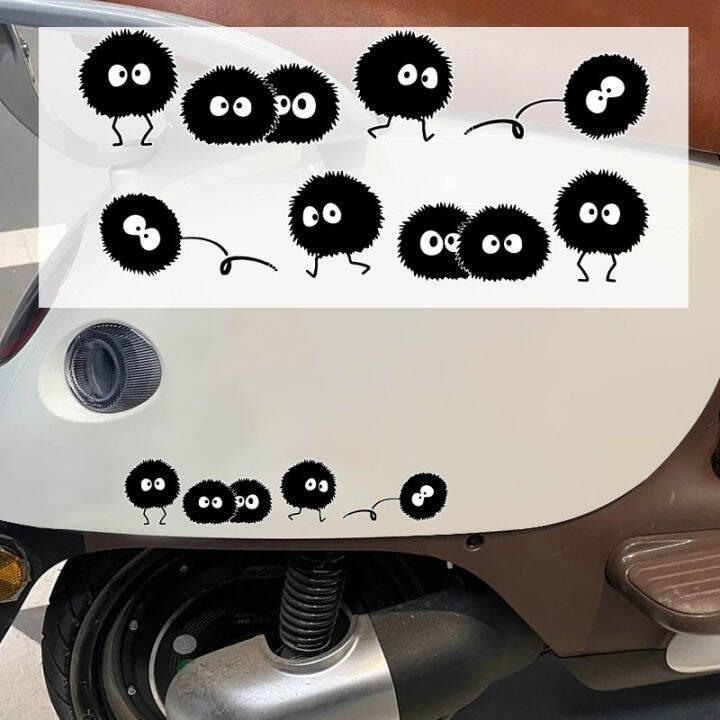 Motorcycle Sticker Spirited Away Coal Spirit Helmet Car Reflective ...