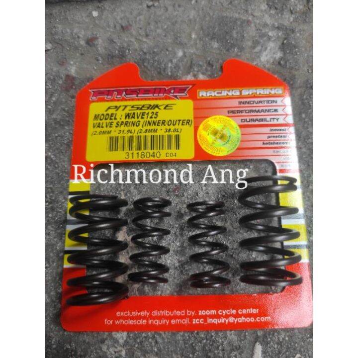 Pitsbike racing valve spring 4 pcs inner outer 6 turns wave 100 110 125 ...