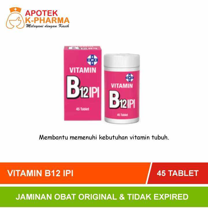 Vitamin B12 IPI Isi 45 Tablet Obat Original Supra | Lazada Indonesia