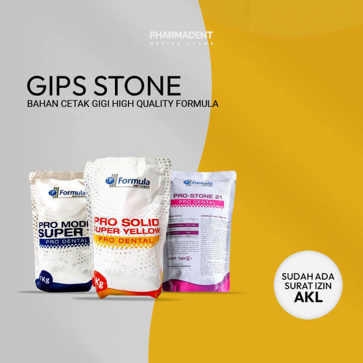 Gips Stone/Bahan Cetak/Kapur Saint Gobain Dental | Lazada Indonesia