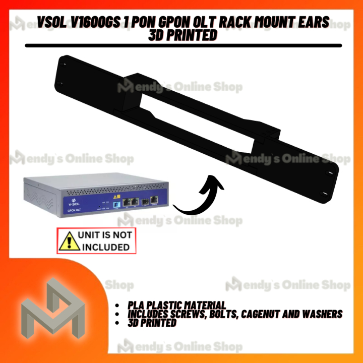 VSOL V1600GS 1 PON GPON OLT Rack Mount Ears | 3D Printed | Lazada PH