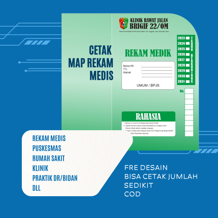 Cetak Map Rekam Medis Khusus 1000 Pcs | Lazada Indonesia