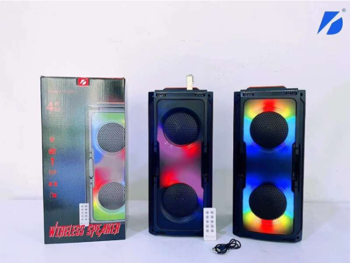 KTS-1811 Speaker With RGB Light Subwoofer and Wired Microphone | Lazada PH