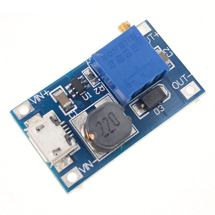 Graceful DC-DC Adjustable Booster Module 2A Booster Board USB Micro ...