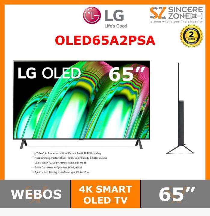 LG OLED65A2PSA 65 Inch A2 Series 4K Smart SELF-LIT OLED TV with AI ThinQ® (2022) | Lazada