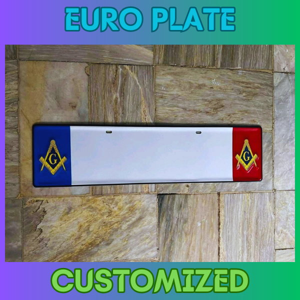 Euro Plate Personalized and Custom Made Car License Plate Height 5.5 ...