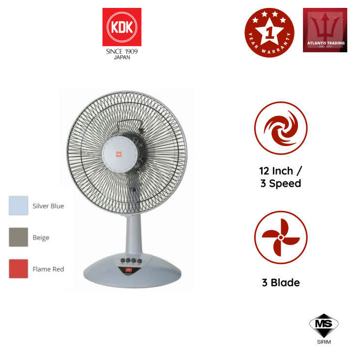 KDK Table Fans KB-304 (30cm/12″) 风扇 Kipas Meja | Lazada