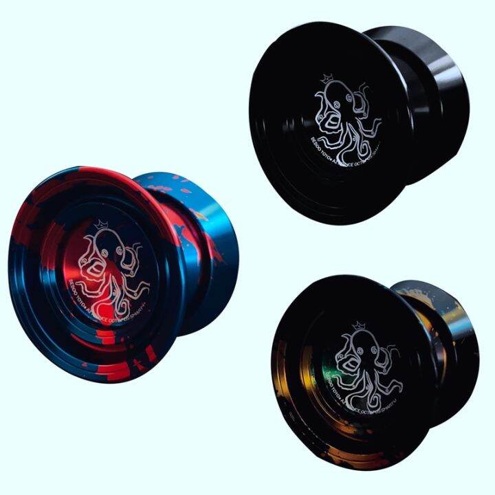 FBIL-BEBOO YOYO Octopus Pattern Alloy Unresponsive Yoyo 10 Ball Bearing ...