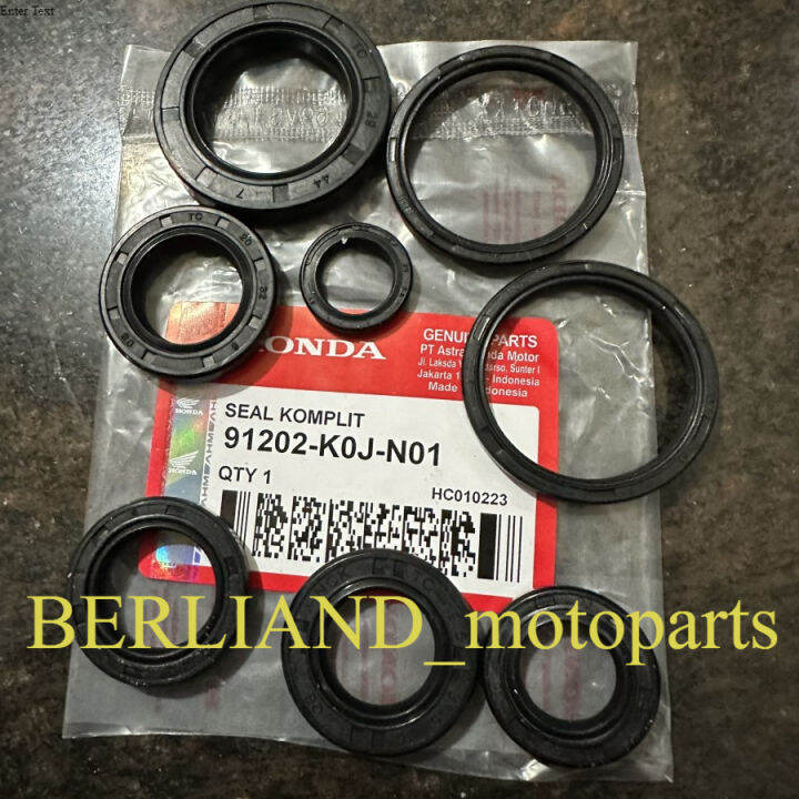 K0J SEAL KOMPLIT OIL KIT SIL GENIO SET BEAT NEW LED 2020 CVT ISS MESIN F1 FI OLD MTOR MOTOR ...