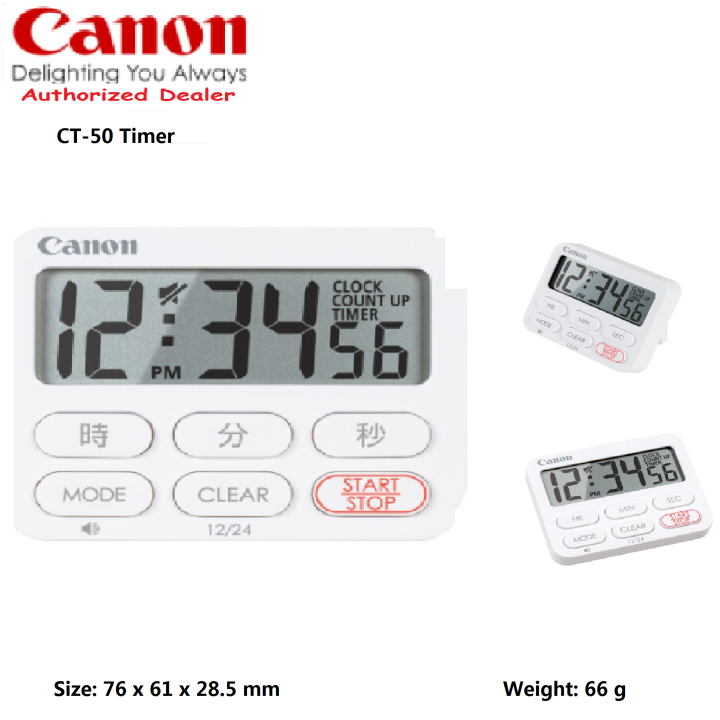 Canon Clock Timer CT-50 (AntiBacterial) 24 Hours Timer Kitchen Timer ...
