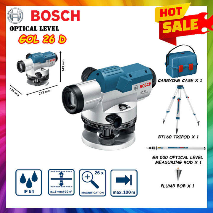 Bosch GOL26D GOL 26 D Optical Level | Lazada