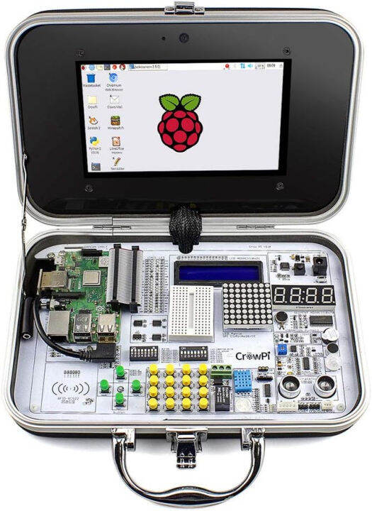 ELECROW Crowpi Raspberry Pi 4 3 b 3b+ 4b+ Kit Raspberry Pi Learning Programming Kit with Sensors ...