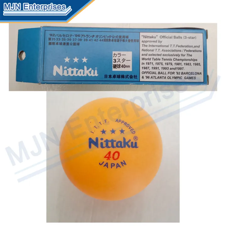 Nittaku Table Tennis Balls 40 Japan 4 Star Colored SET OF 3 in a BOX | Lazada PH