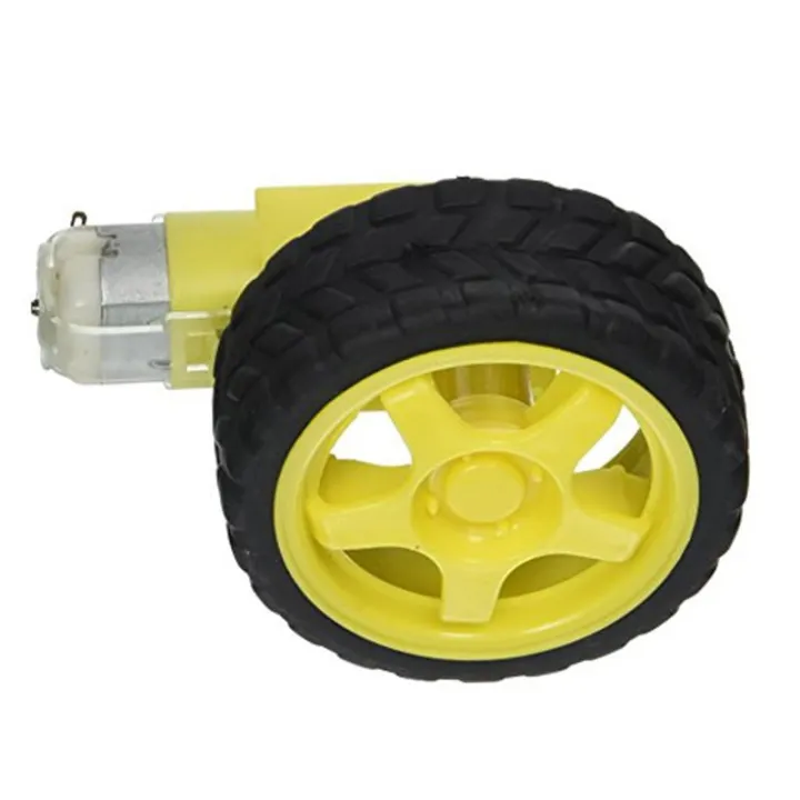 Yellow DC Gear Motor and Wheel | Lazada PH