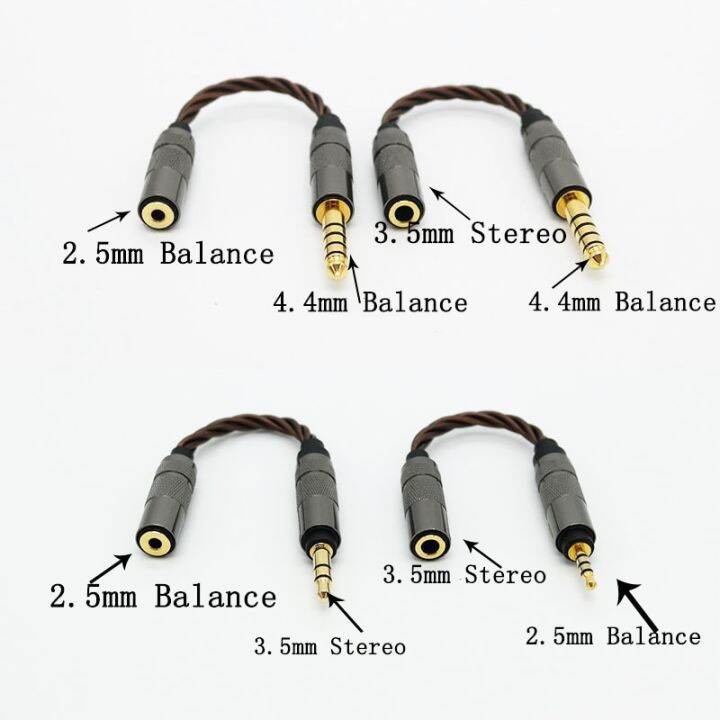 Conversion Cable Balance 3.5Mm To 4.4Mm/2.5Mm Audio Cable 2.5Mm To 3 ...