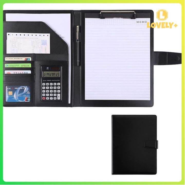 Multifunction Business Portfolio Folder with A4 Clipboard Portable ...