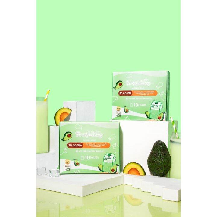 🔥 Freshies Avocado Collagen Drink 10 Sachets freshies avocado milk ...