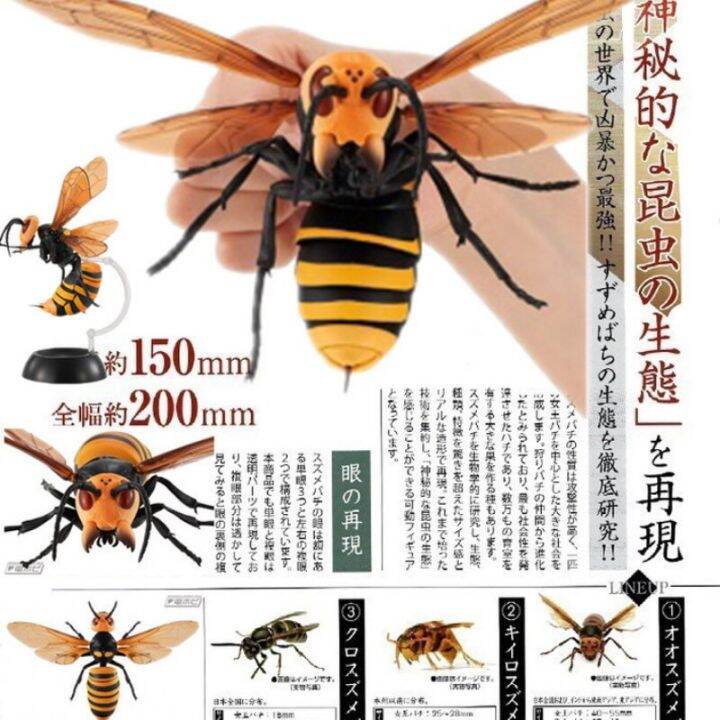 Bandai Animal Figures Insect Wasp Apis Mellifera Ssp Vespa Bee Gashapon ...