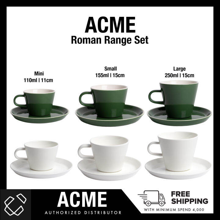 ACME Mini Roman Cup and Saucer Set | Coffee Cup and Saucer Set | Lazada PH