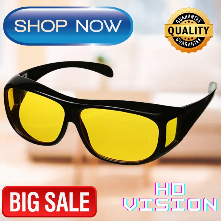 HD VISION| Anti Glare Night View Driving Glasses Wrap Around Sunglasses ...