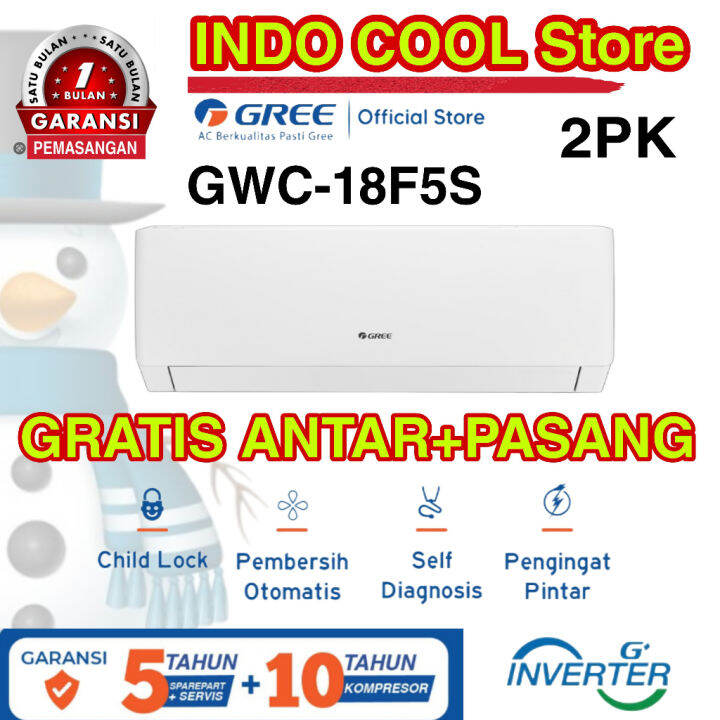 Ac Split Gree Inverter 2 PK GWC-18F5S | Lazada Indonesia