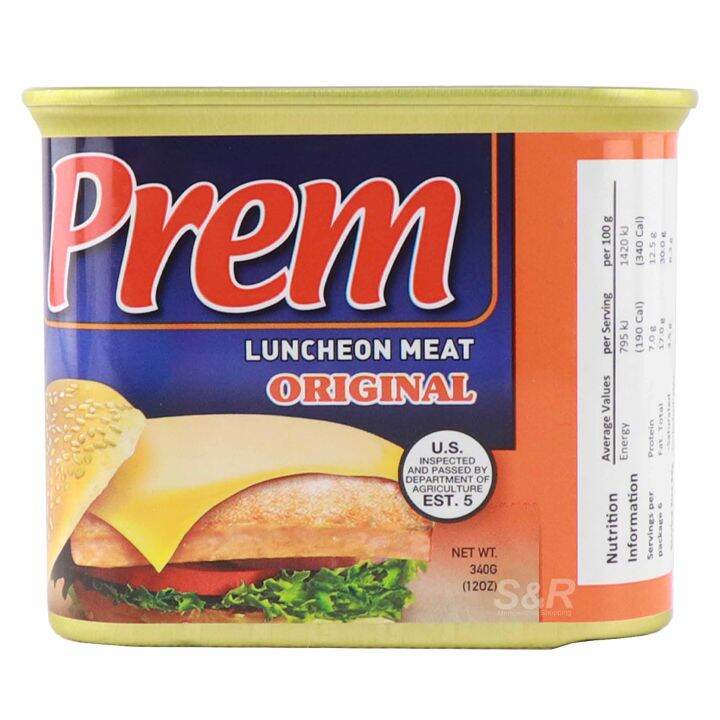 Prem Luncheon Meat Reg 340g | Lazada PH