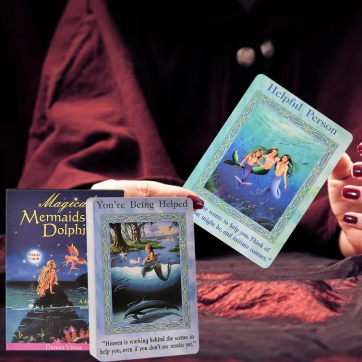 44 Magical Mermaids and Dolphin Oracle Cards Tarot Cards Board Game ...