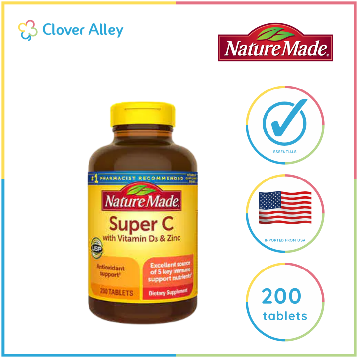 Nature Made Super C Immune Complex 900 mg (01/2025 expiry)., 200 ...