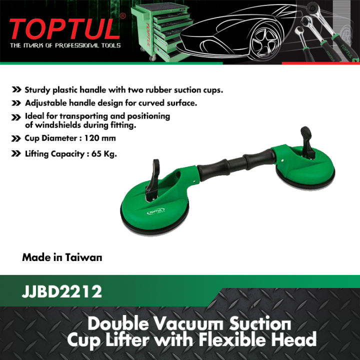 Toptul Double Vacuum Suction Cup Lifter with Flexible Head (JJBD2212 ...