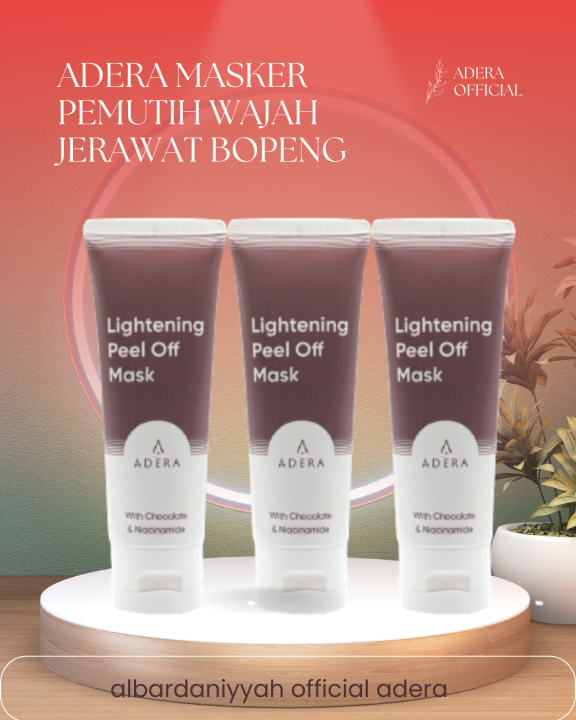 ADERA LIGHTENING PEEL OFF MASK WITH CHOCOLATE & NIACINAMIDE | Lazada ...